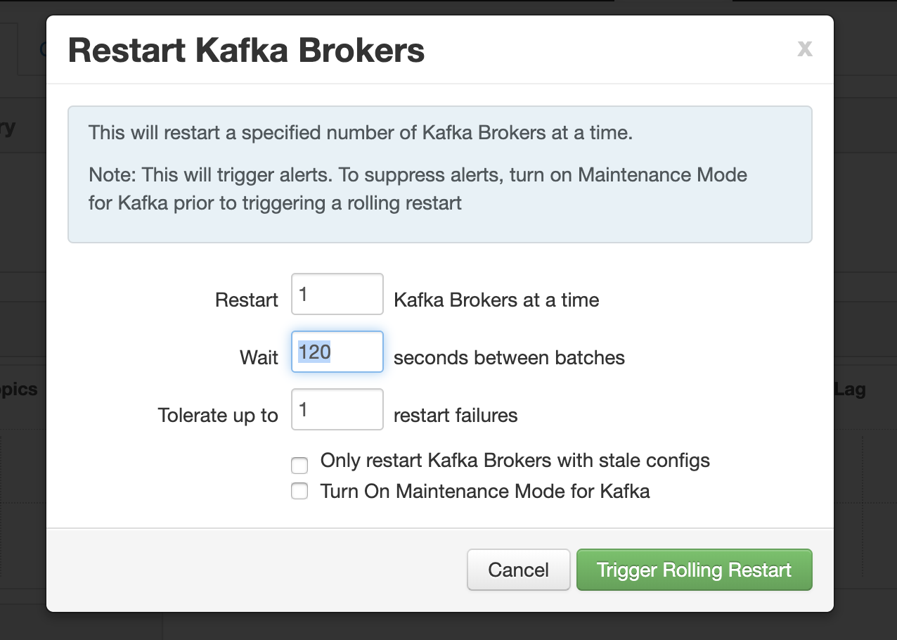 Solved: is it possible to stop/start kafka service each ka... - Cloudera Community - 290618