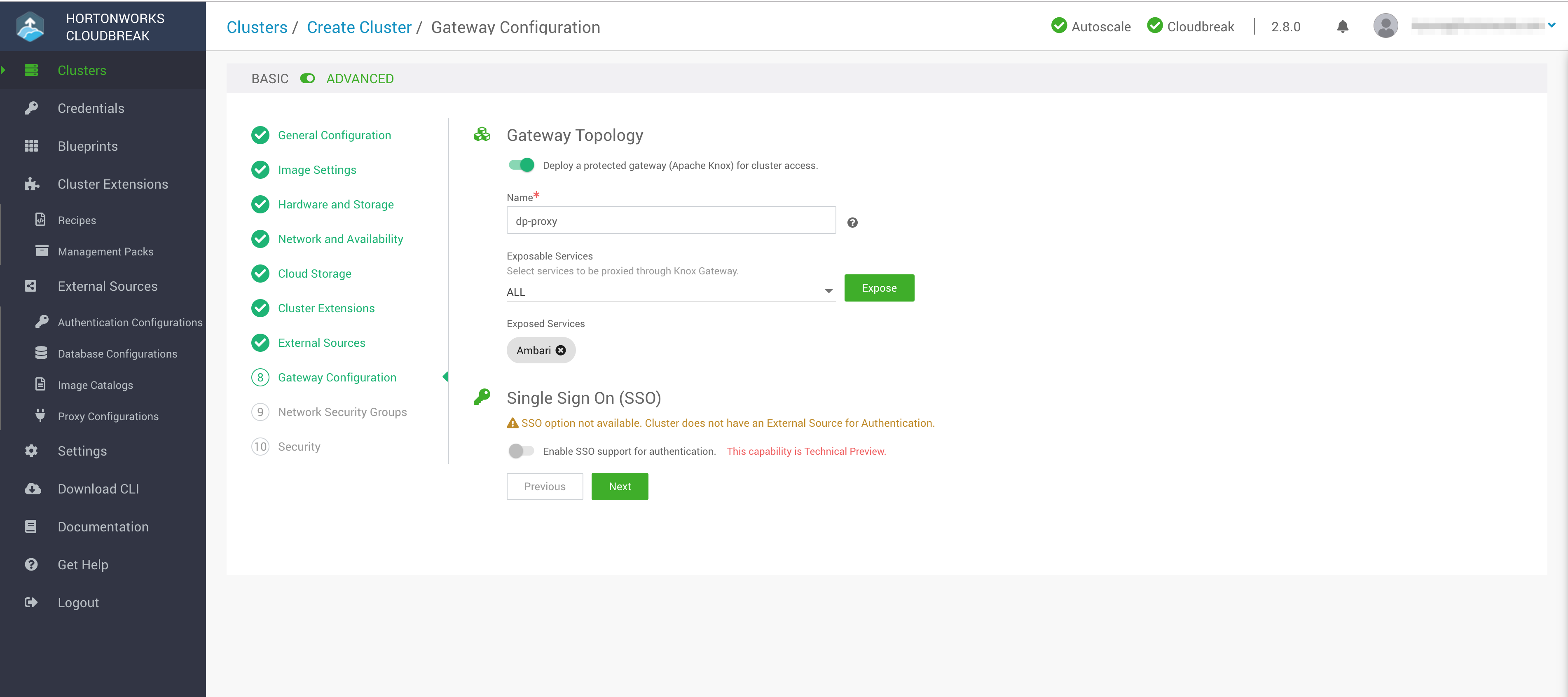 Using Cloudbreak 2.8 TP to deploy an HDP 3.0 clust... - Cloudera Community - 249143