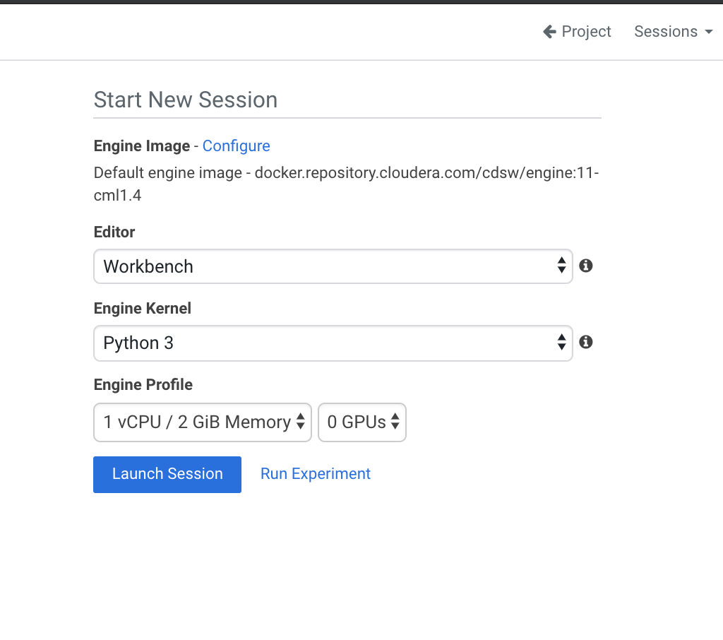 Running custom applications in CDSW/CML - Cloudera Community - 292388