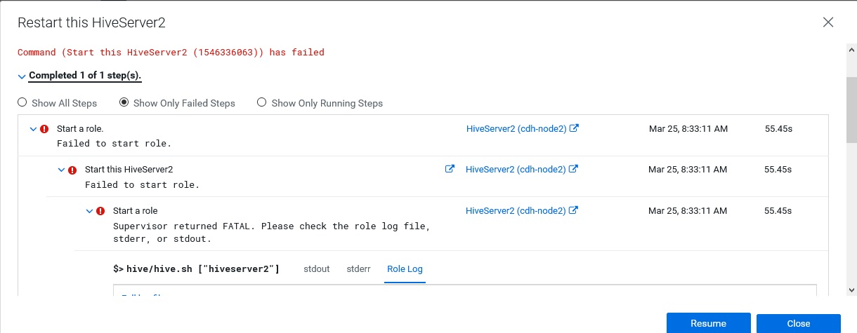 Solved: Hive Server 2 Error Cloudera Manager 7.0 -CDP - Cloudera Community - 292498