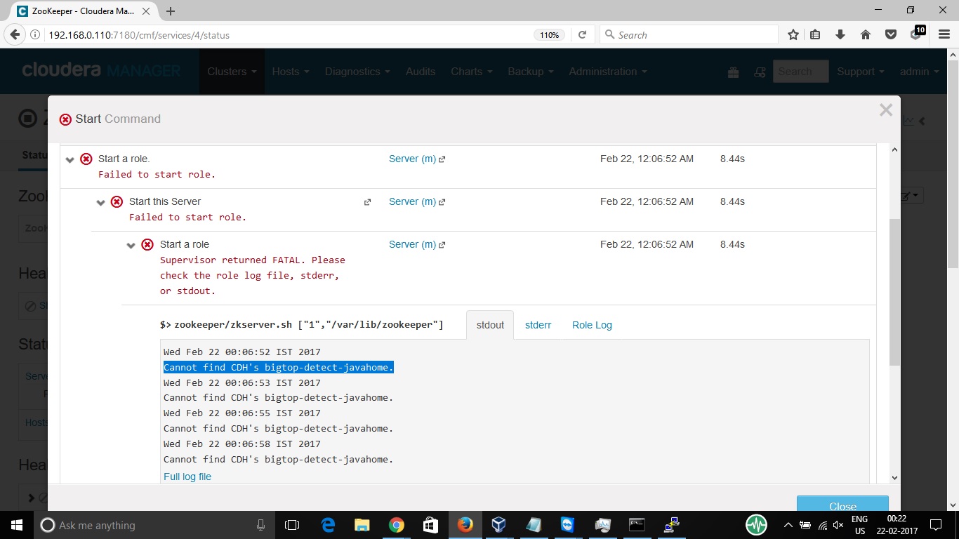 Solved: Failed to perform First Run of services. CDH versi... - Cloudera Community - 51253