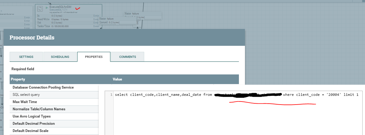 Apache NiFi Execute SQL processor bug - Cloudera Community - 293751