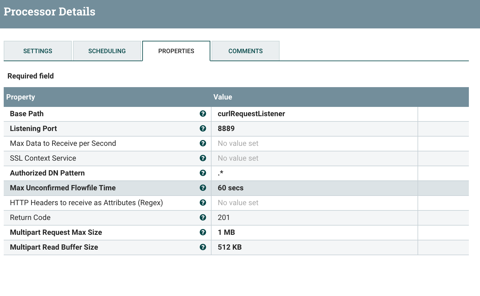 Solved: how to configure listenerhttp processor in NIFI - Cloudera ... Solved: how to configure listenerhttp processor in NIFI - Cloudera ...