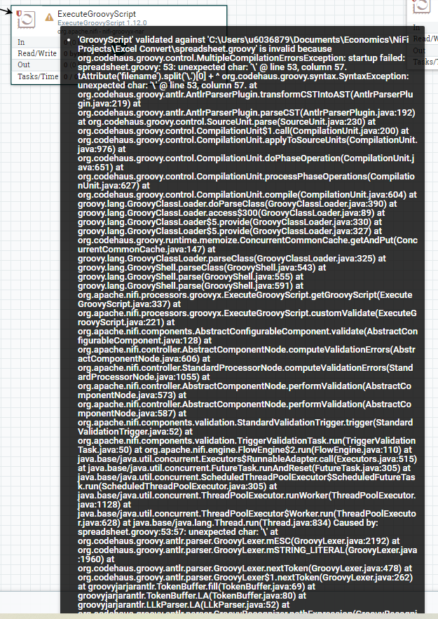 Use NiFi to process Excel spreadsheets in automate... - Cloudera Community - 247529
