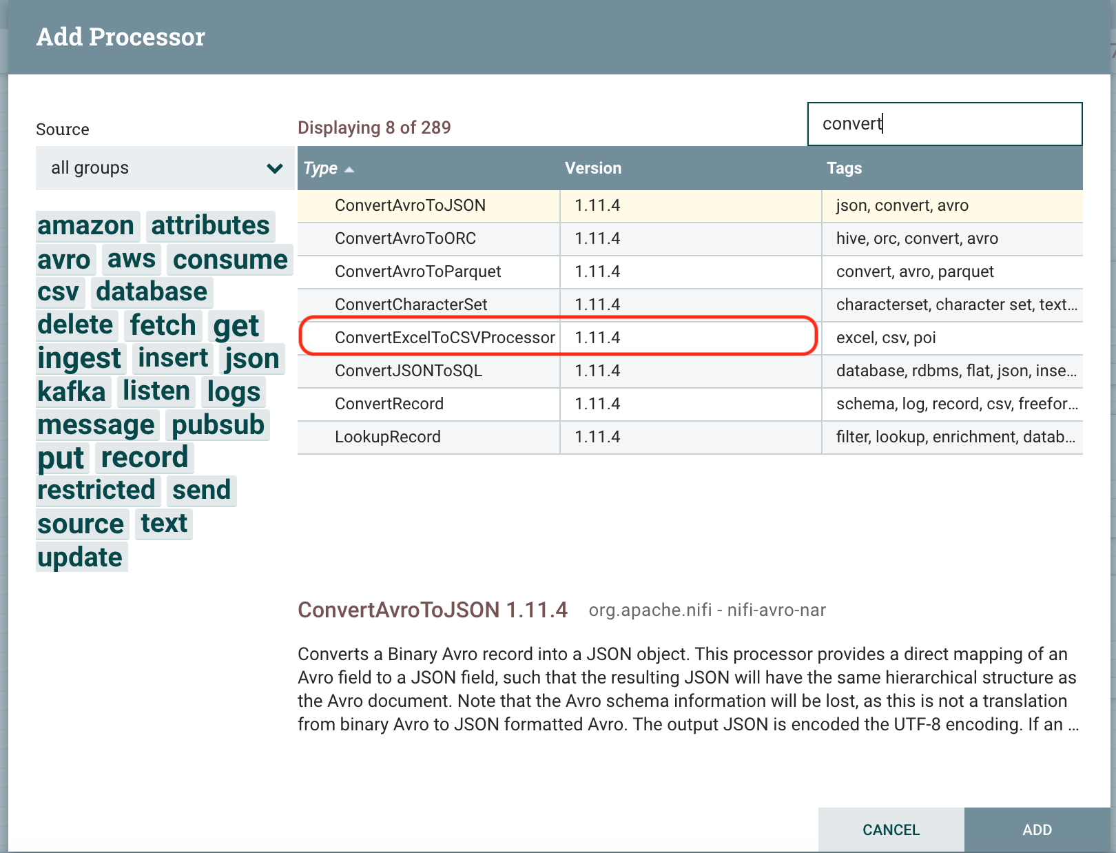Use Nifi To Process Excel Spreadsheets In Automate Cloudera Community 247529