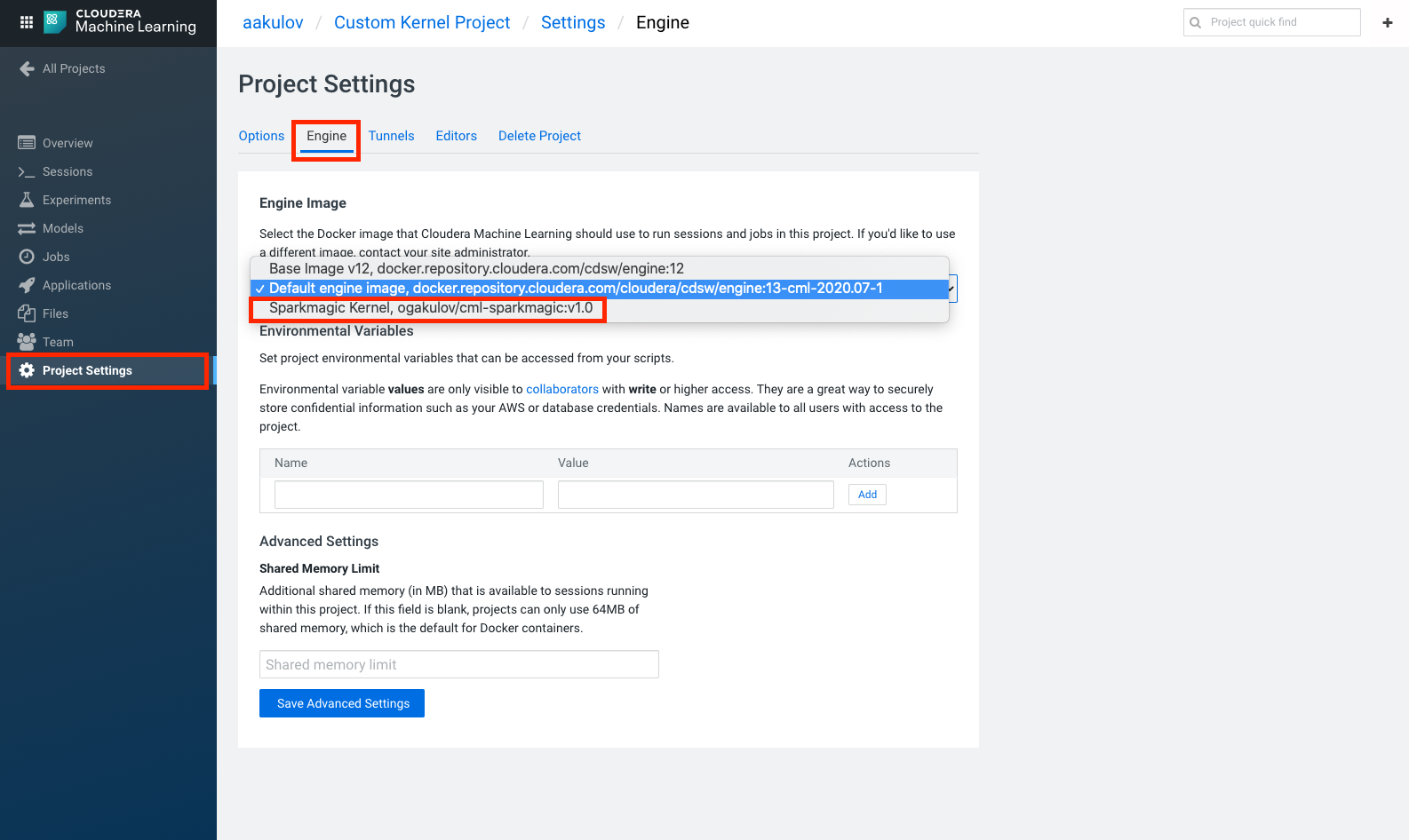 How To Setup Custom Jupyter Kernel In Cml Cloudera Community 303677