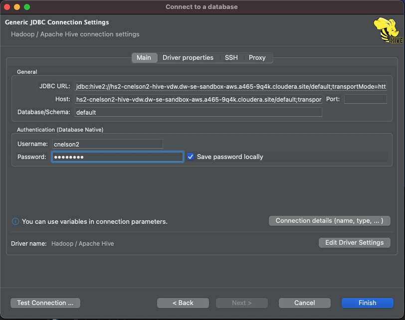 Connecting DBeaver to a CDP Hive Virtual Warehouse - Cloudera Community - 343287