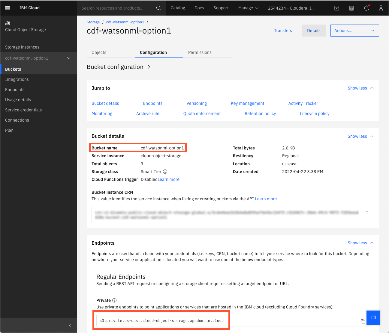 Fetch objects from an IBM Cloud S3 bucket using Ap... - Cloudera Community - 344478