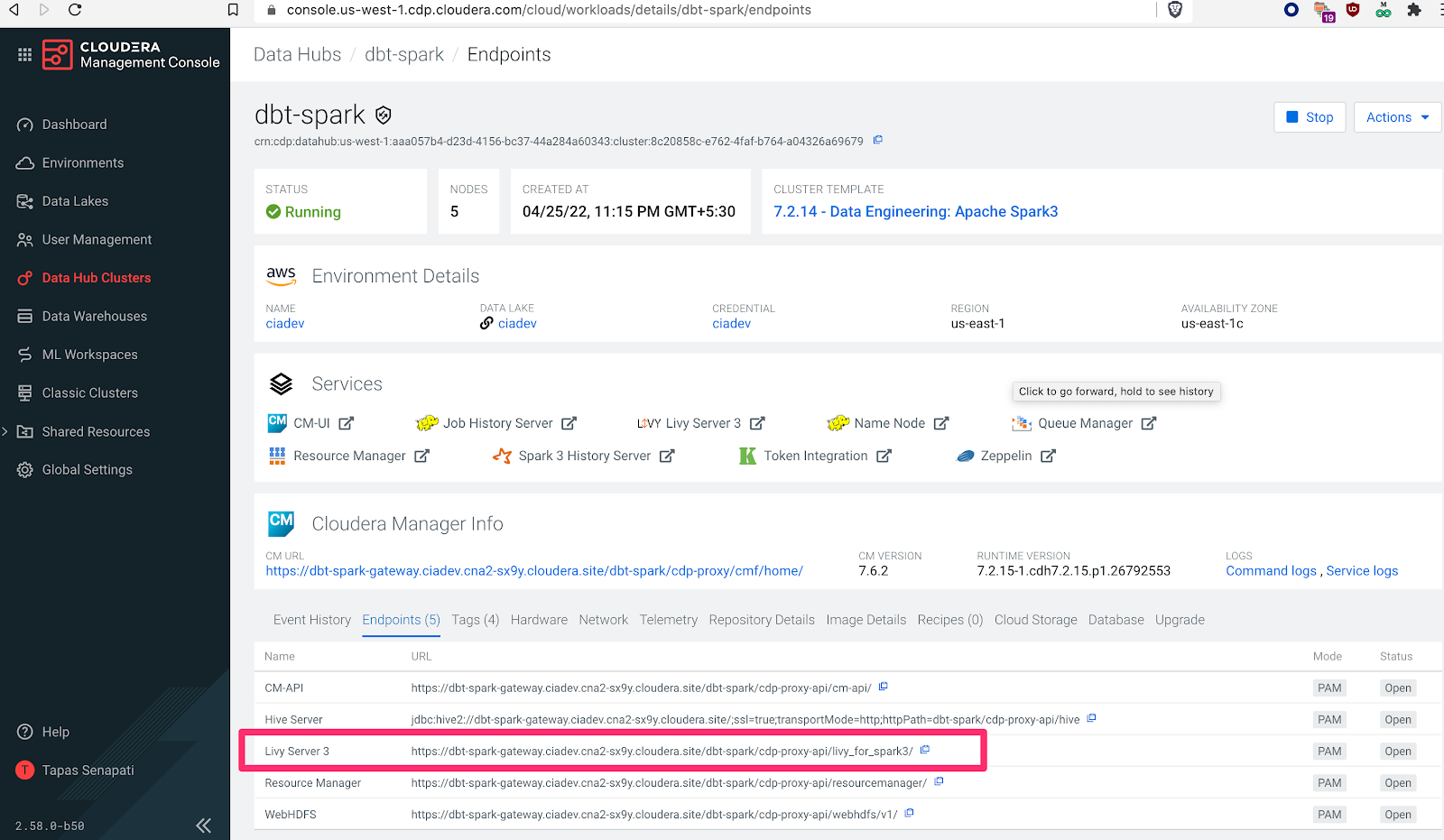 Getting started with dbt-spark-livy adapter - Cloudera Community - 347360