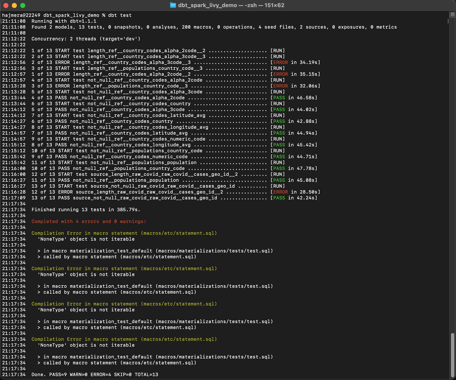 Getting started with dbt-spark-livy adapter - Cloudera Community - 347360