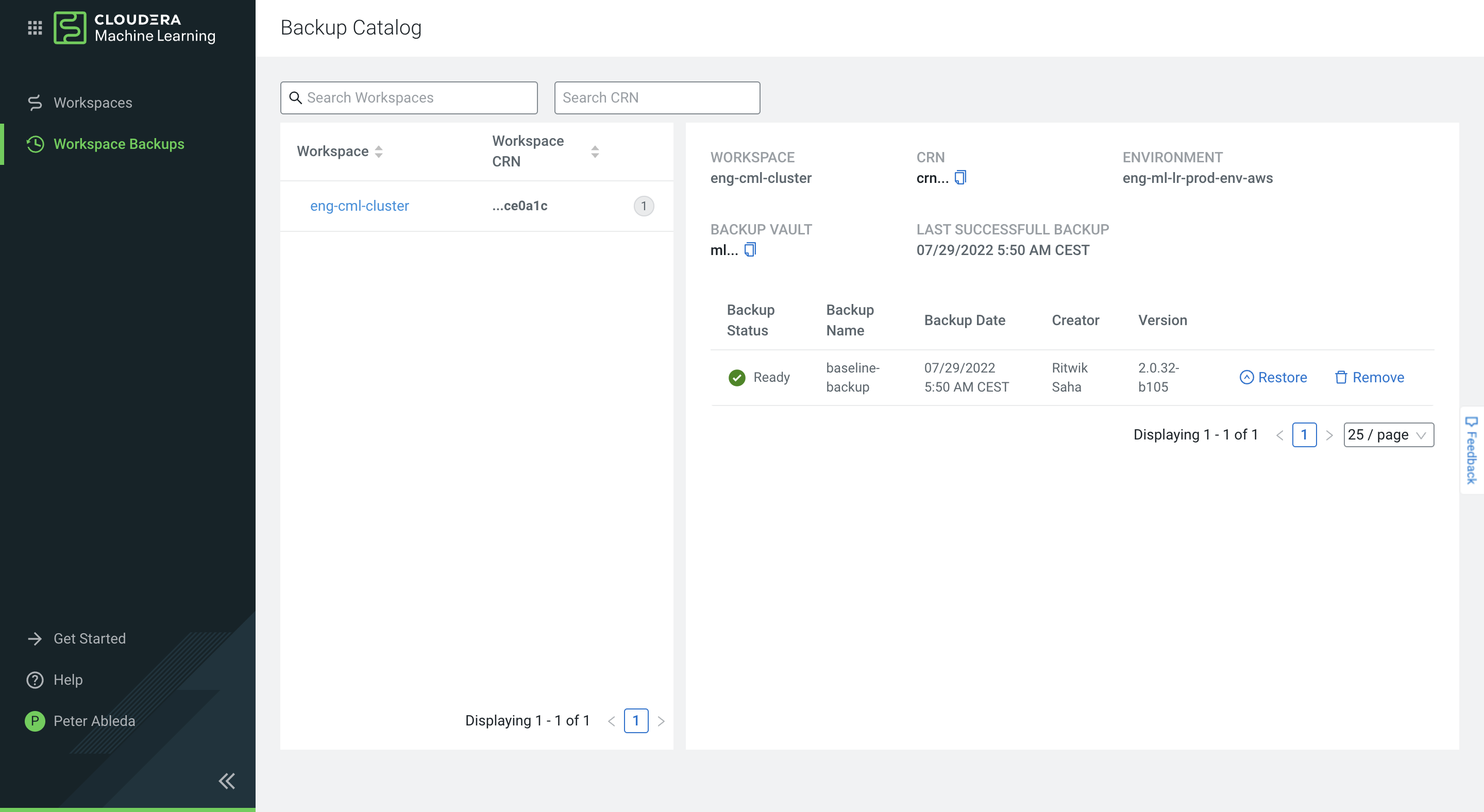 CML Backup & Restore is now available on AWS - Cloudera Community - 349067