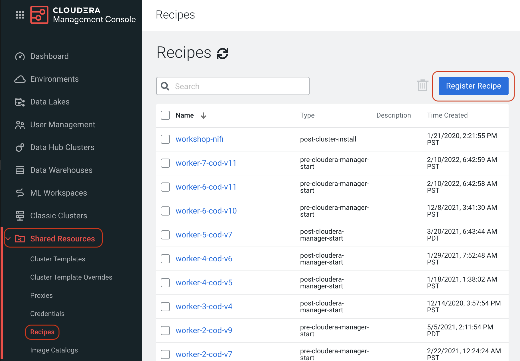 Using Recipes To Simplify Data Hub Setup Tasks Cloudera Community