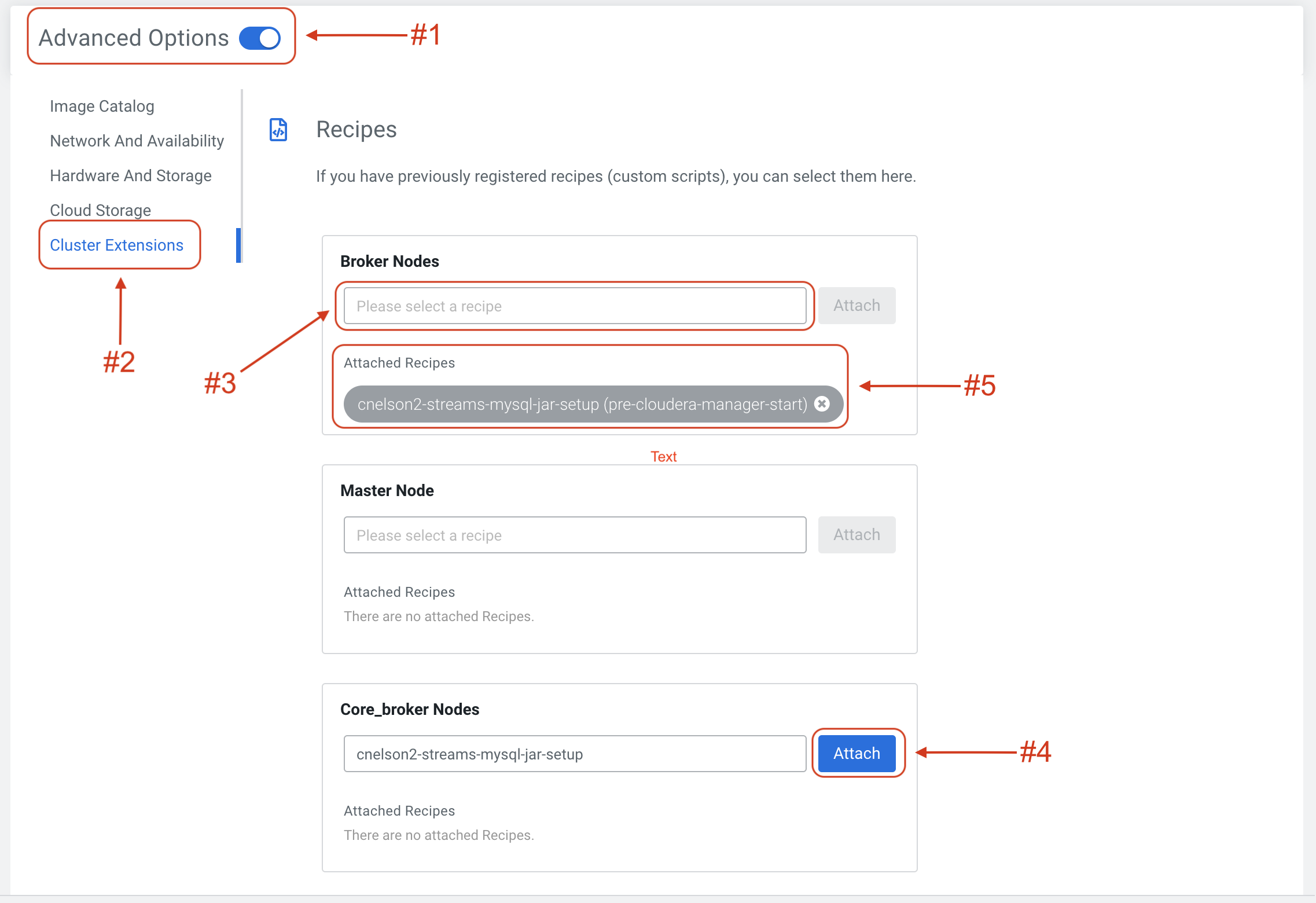 Using Recipes To Simplify Data Hub Setup Tasks Cloudera Community