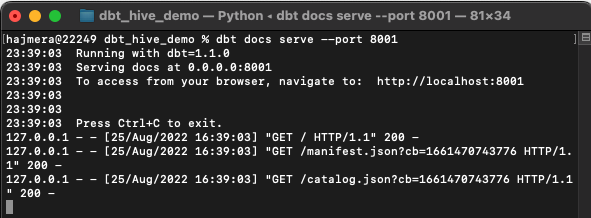 Getting Started With Dbt Hive Cloudera Community 373226