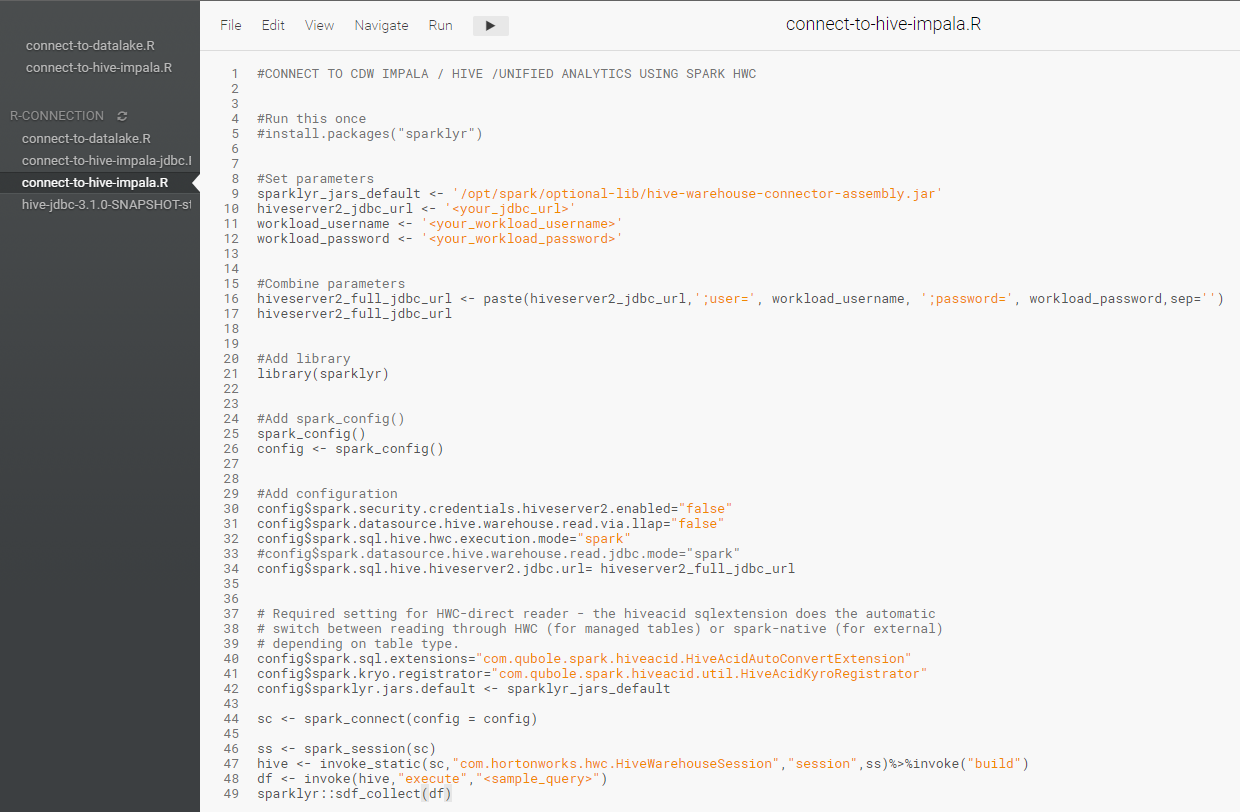 Connecting CML to Data Lake & CDW with R - Cloudera Community - 356853