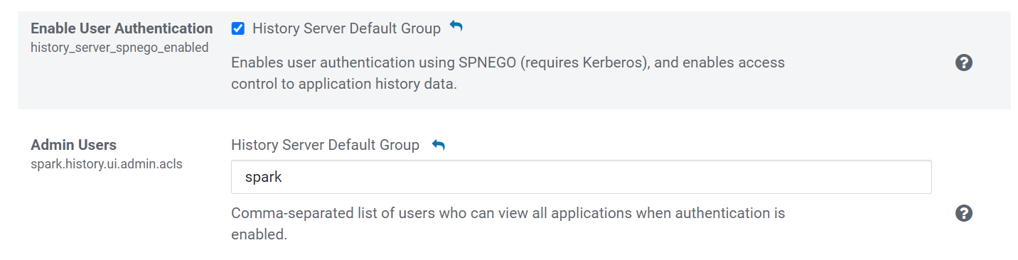 Solved: How to set up authentication for spark history ser... - Cloudera Community - 350671