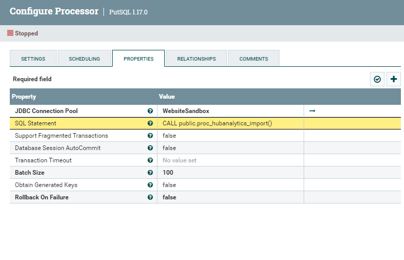 Execute Postgres Procedure in Nifi - Cloudera Community - 358798