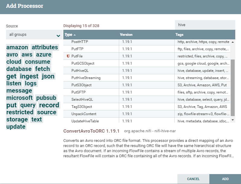 Solved: Missing Hive Processors In Nifi 1.19.1 - Cloudera Community - 359666