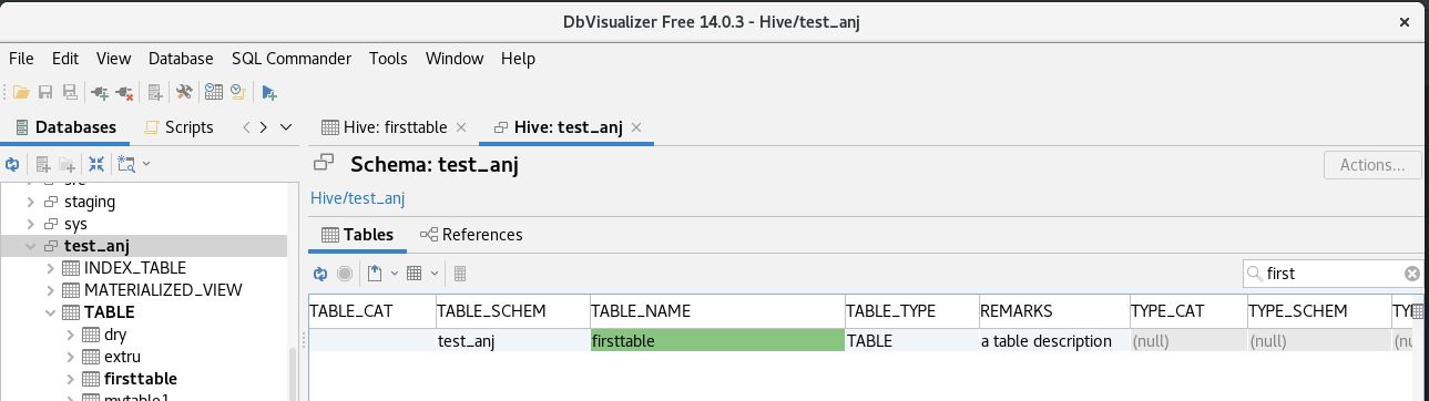 Solved: HIVE table/column description does not display in ... - Cloudera Community - 359560