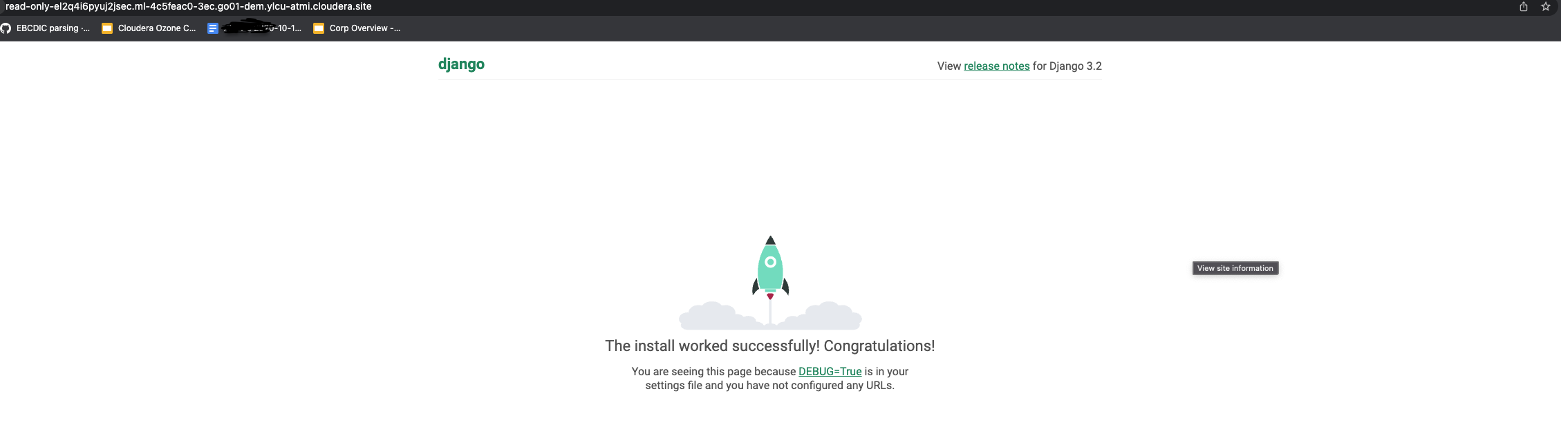 Installing Django in Cloudera Machine Learning (CM... - Cloudera ...