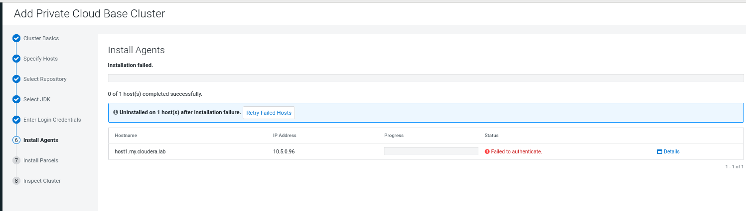 Install Agent Get Fail To Authenticate Cloudera Community 366218 