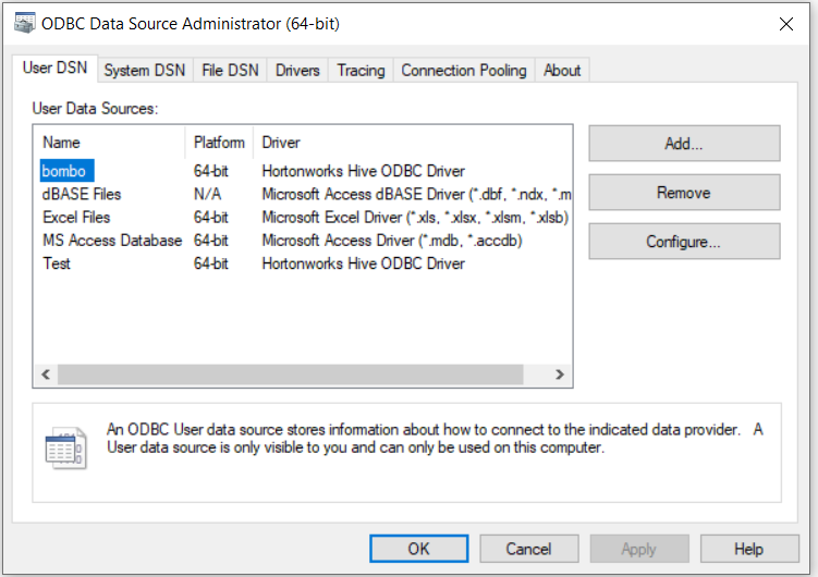 SAP with Hive - Cloudera ODBC Driver - DSN Error 1... - Cloudera Community - 367124