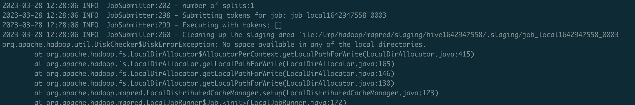Solved: org.apache.hadoop.util.DiskChecker$DiskErrorExcept... - Cloudera Community - 361437