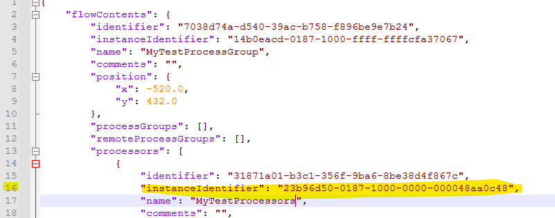 Solved: Nifi Flow Definition does not keep the same id of ... - Cloudera Community - 366309
