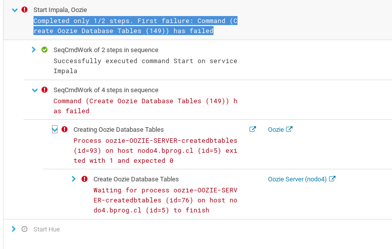 Solved: Creating Oozie database step failed during cluster... - Cloudera Community - 63244