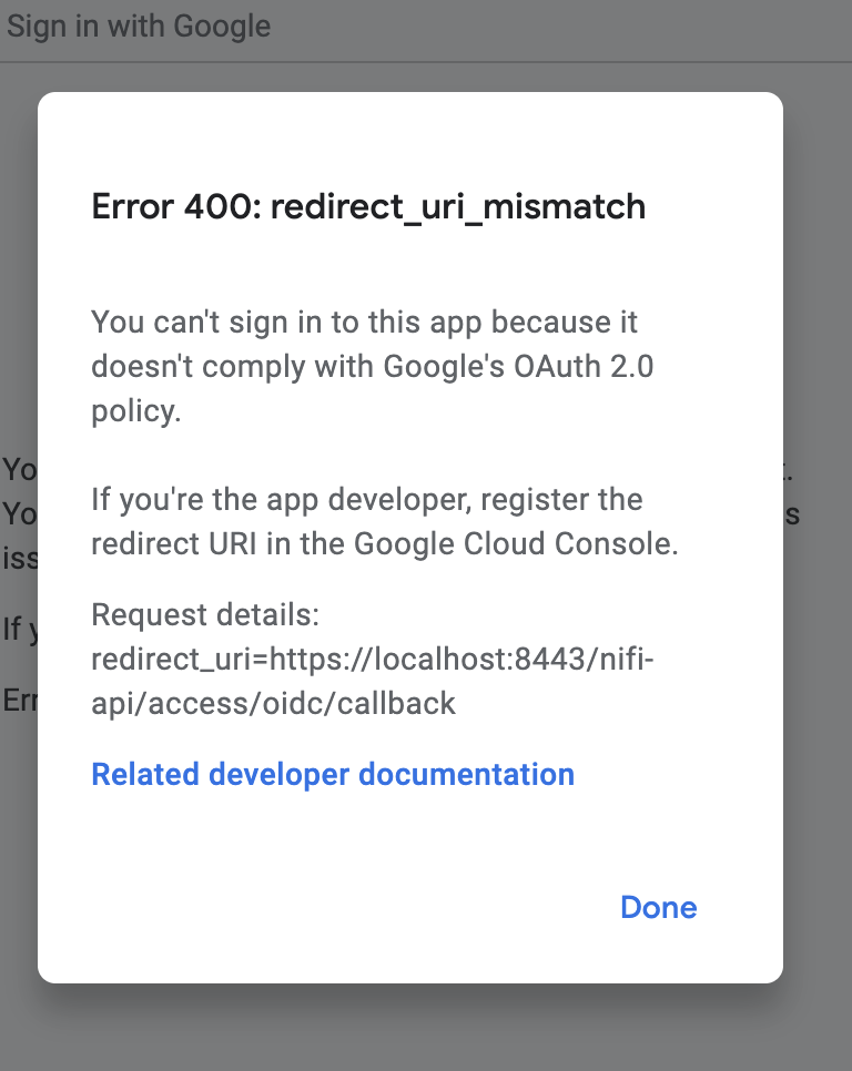 Solved: trying to authenticate nifi with openID using goog... - Cloudera Community - 378368