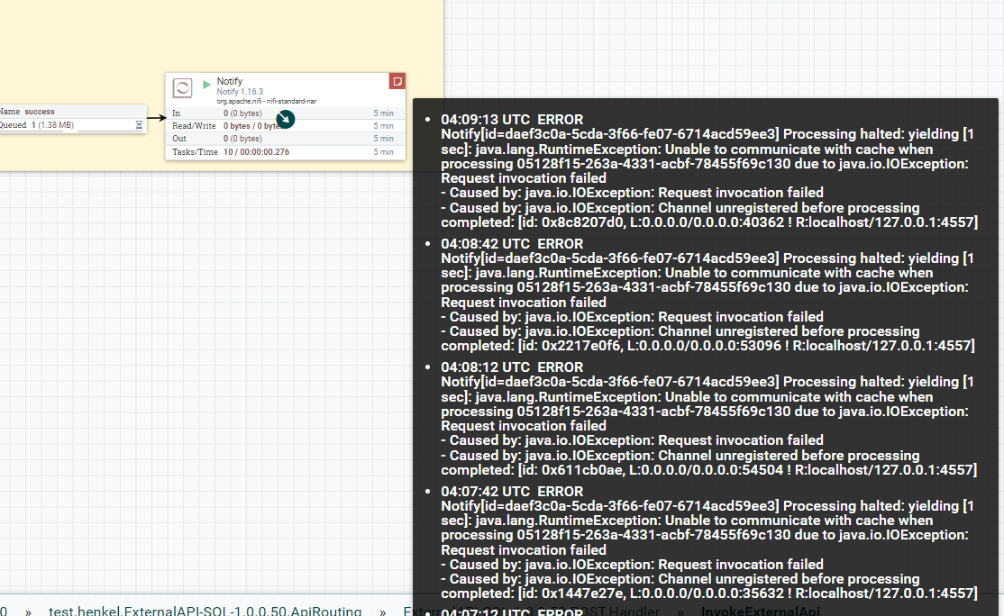 Solved: Notify processor throws "channel unregistered befo... - Cloudera Community - 378504