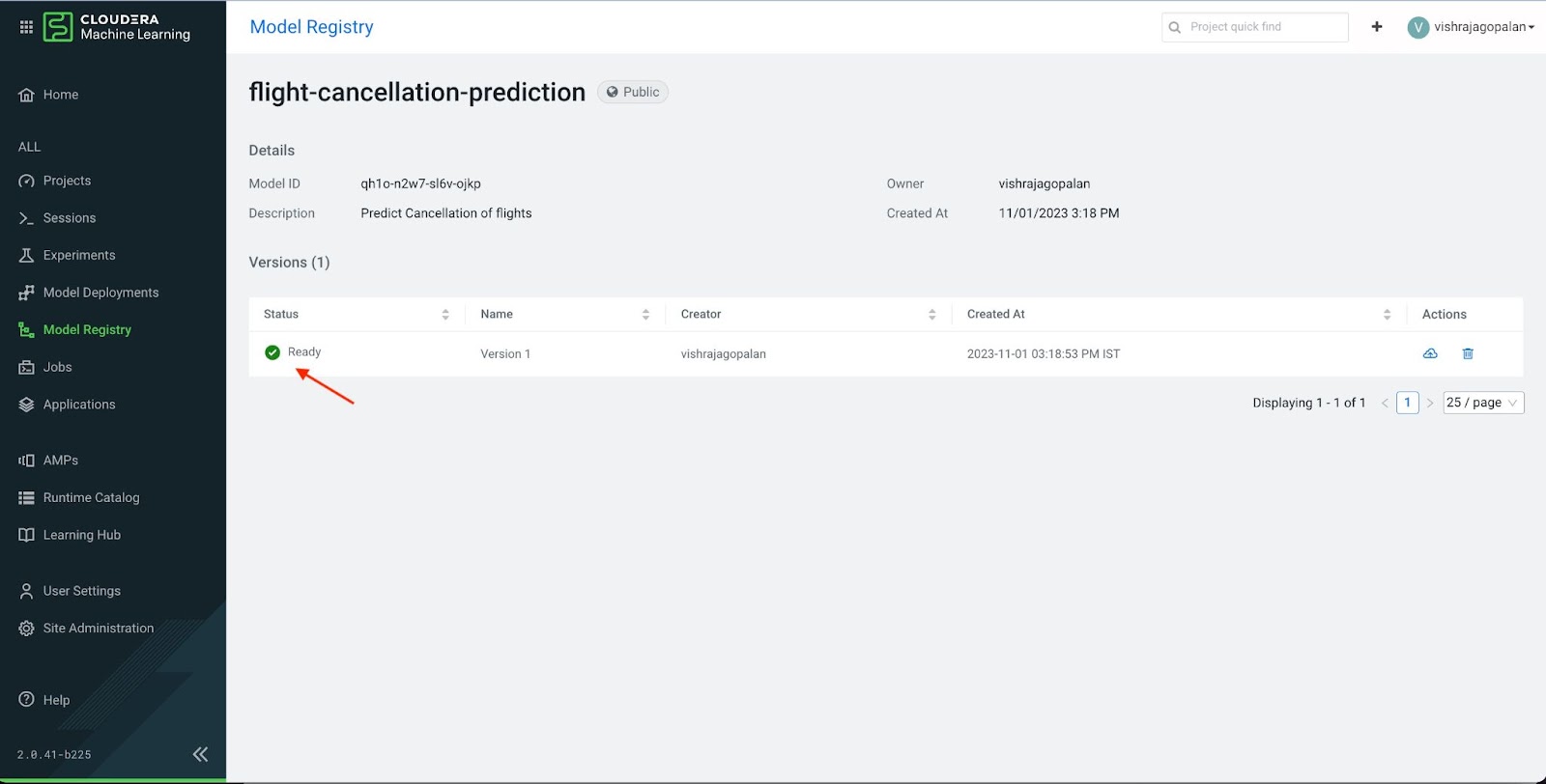 How to use Model Registry on Cloudera Machine Lear... - Cloudera Community - 379812