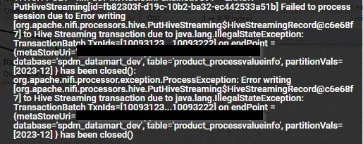 PutHiveStreaming - error writing - Cloudera Community - 380818