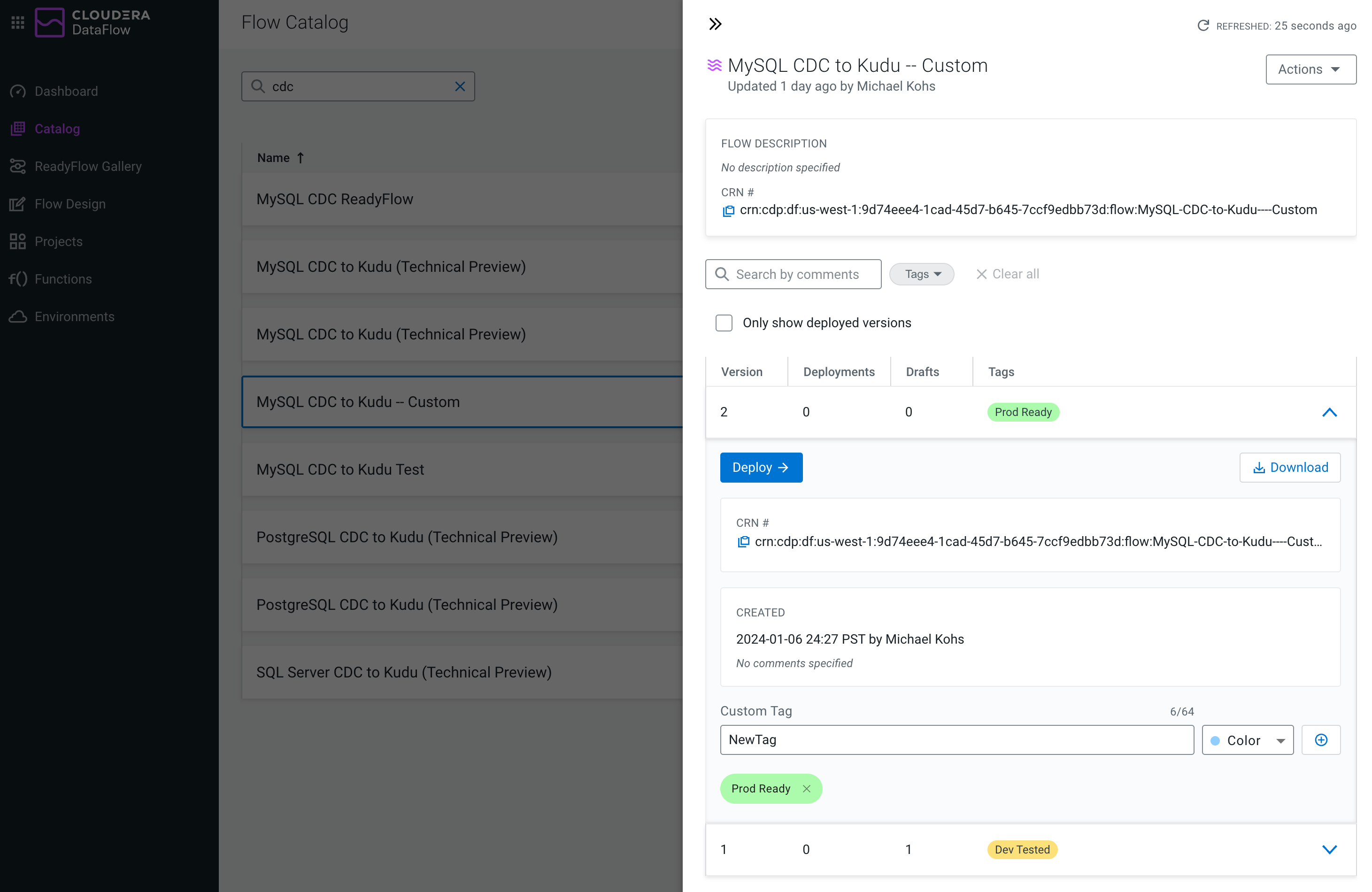 Cloudera DataFlow adds Change Data Capture process... - Cloudera Community - 381727