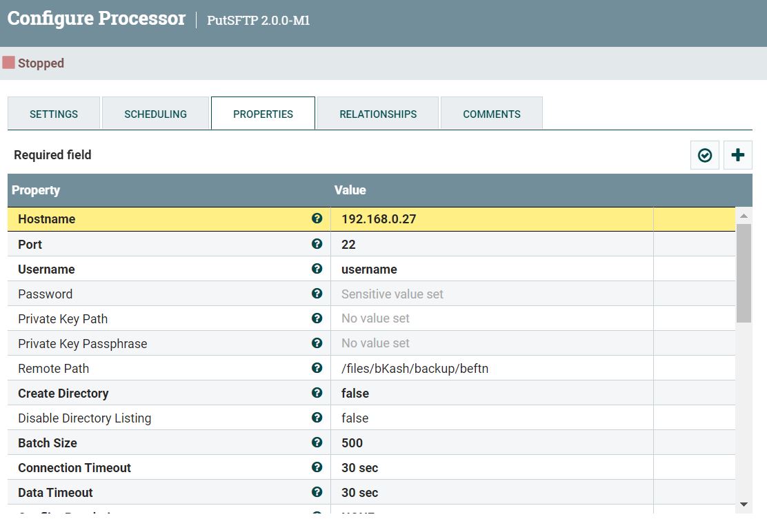 Solved: Read files from SFTP server and put file in back u... - Cloudera Community - 381983