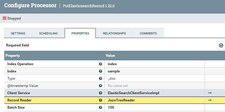 Trouble Indexing data to elasticsearch using NIFI - Cloudera Community - 382799