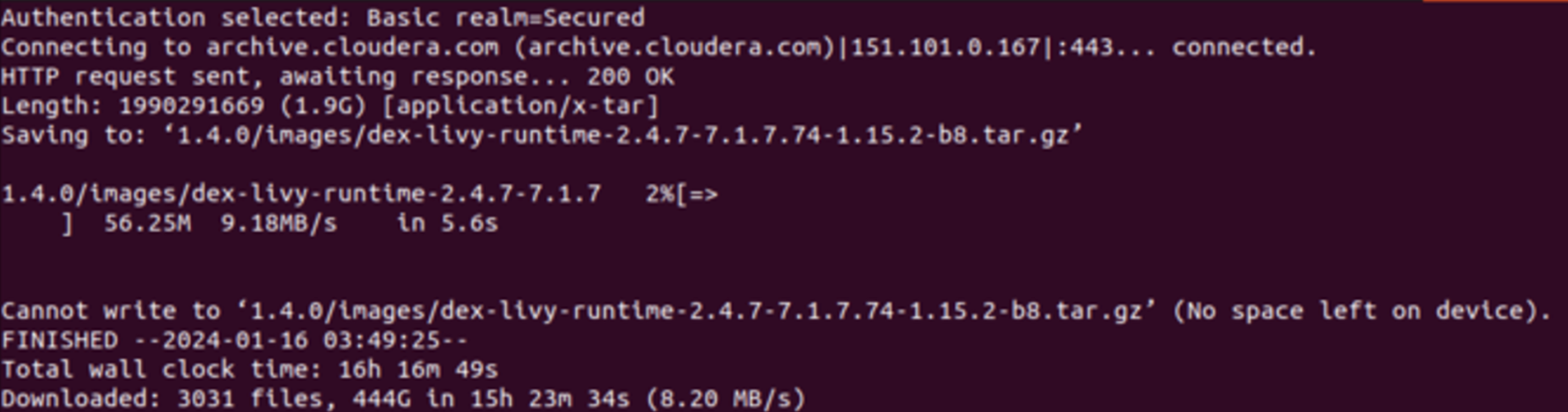 The air gap(offline) installation of CDP Private C... - Cloudera ...