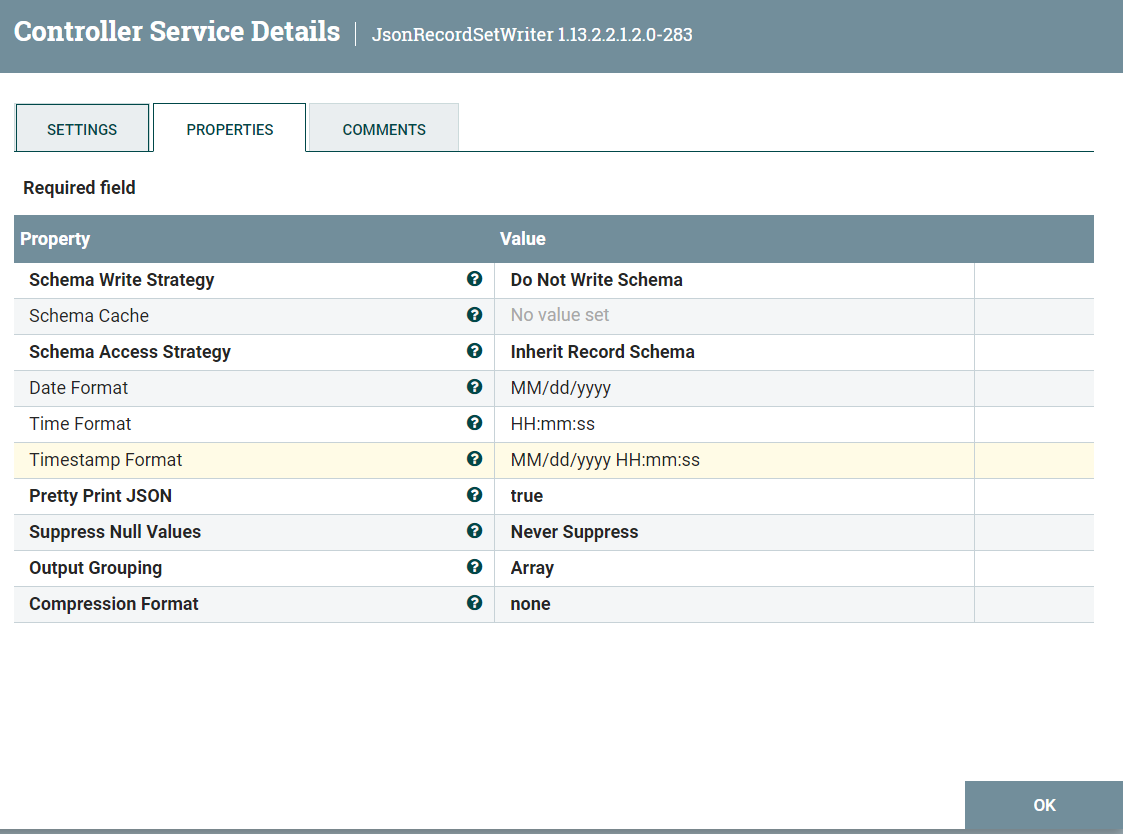 Solved: Nifi JsonRecordSetWriter help, timestamp field man... - Cloudera Community - 330306