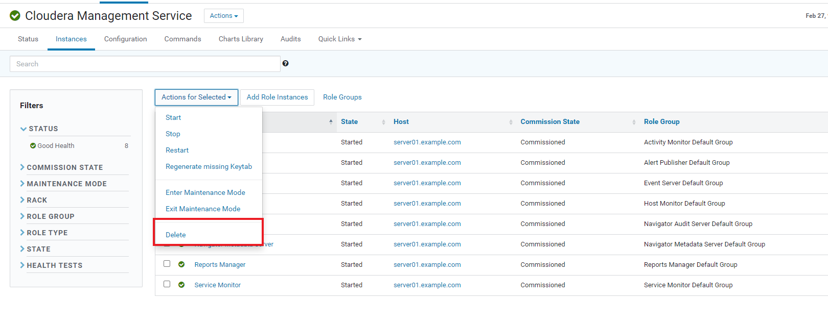 How to get rid of the "Altus Data Collection confi... - Cloudera ...