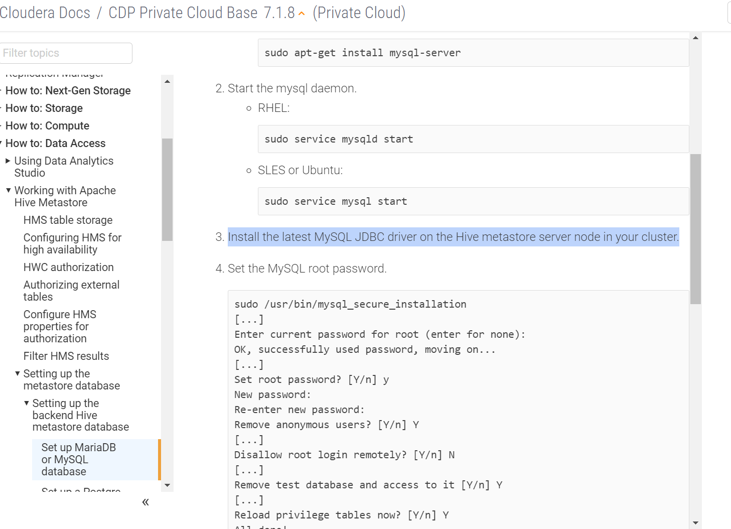 Solved: Deleting hive service on CDP Private Base and no c... - Cloudera Community - 387532