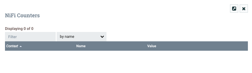 Solved: Nifi counters just an empty list - Cloudera Community - 391092