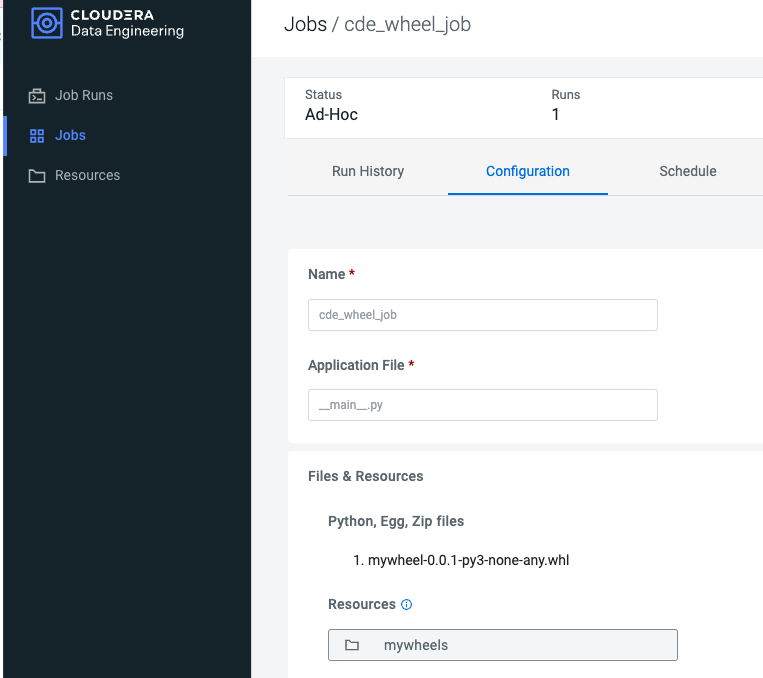 Cloudera Data Engineering Spark Job With Python Wh Cloudera