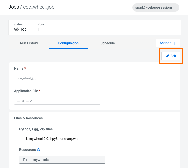 Cloudera Data Engineering Spark Job With Python Wh Cloudera