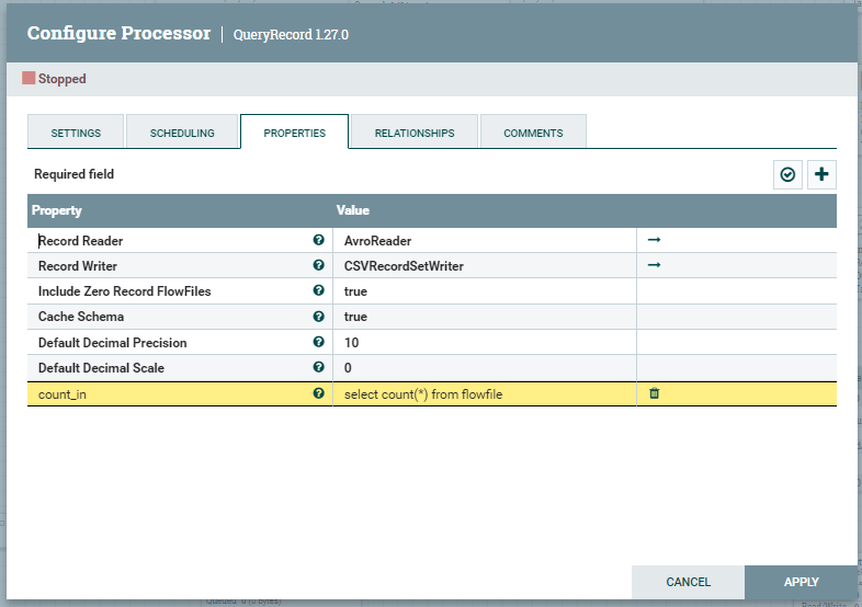 Solved: Count number of records before and after flowfile ... - Cloudera Community - 395473