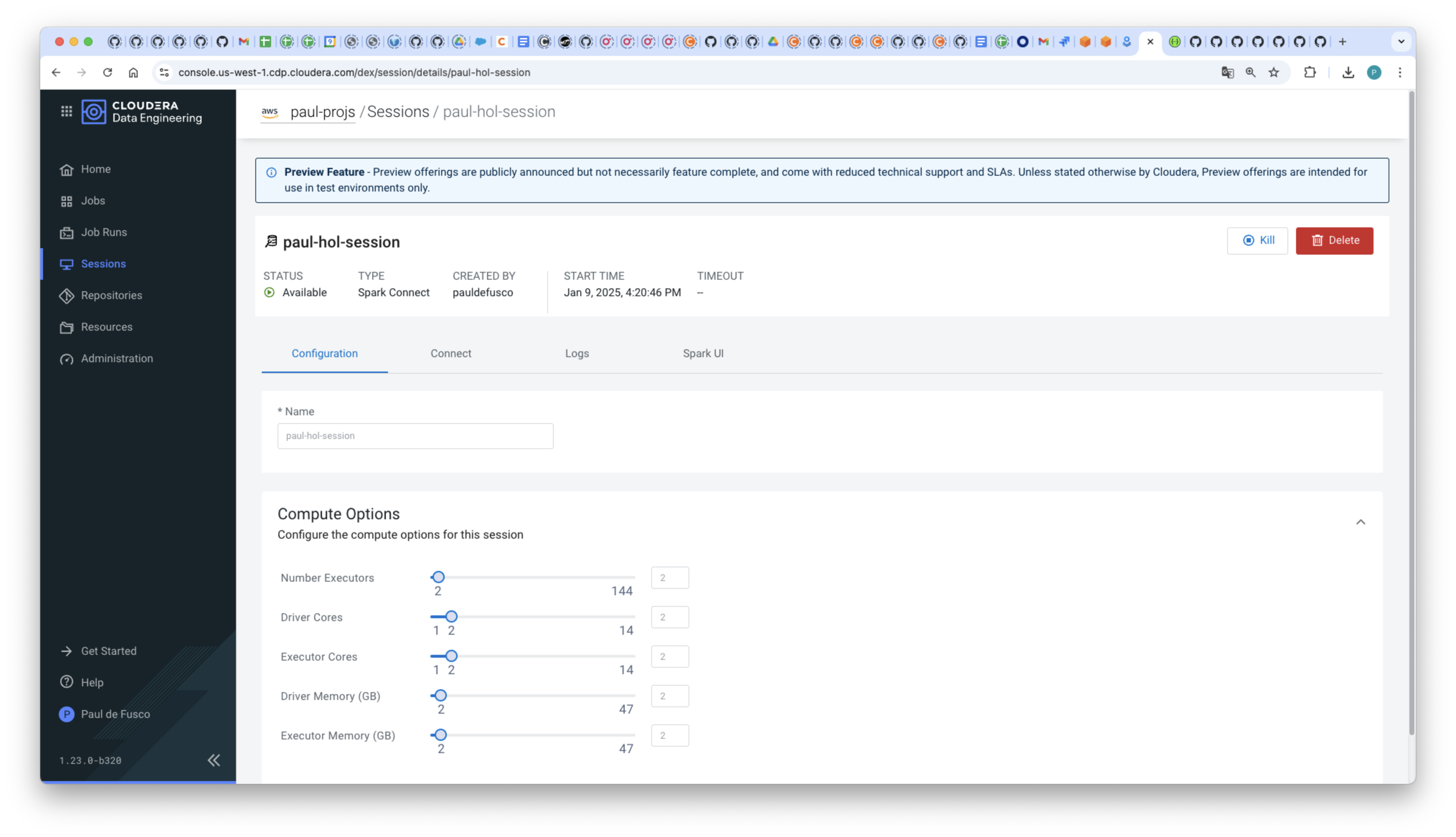 JupyterLab and Spark Connect Quickstart in Clouder... - Cloudera Community - 400298