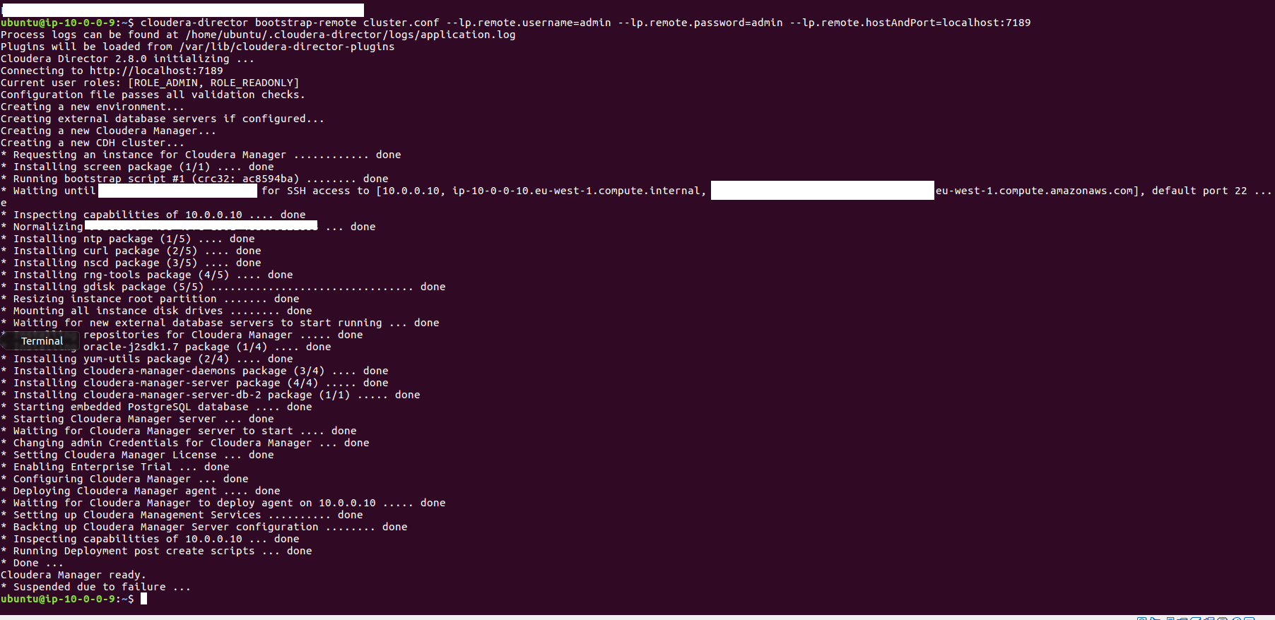 Solved: Error creating cluster with Cloudera Director gett... - Cloudera Community - 77933