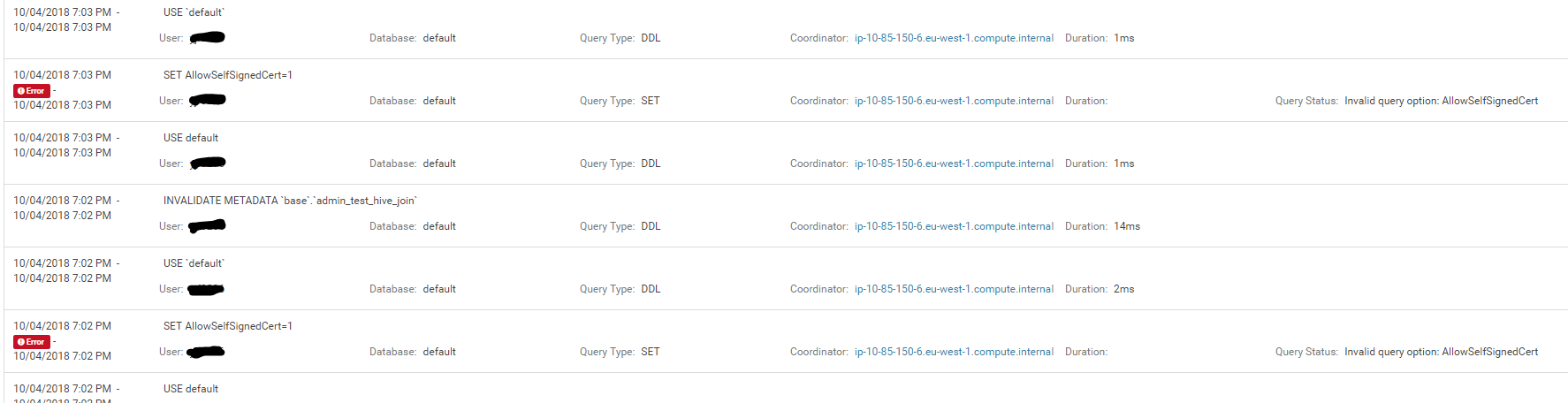 Solved: Impala unsupported set commands - Cloudera Community - 80676
