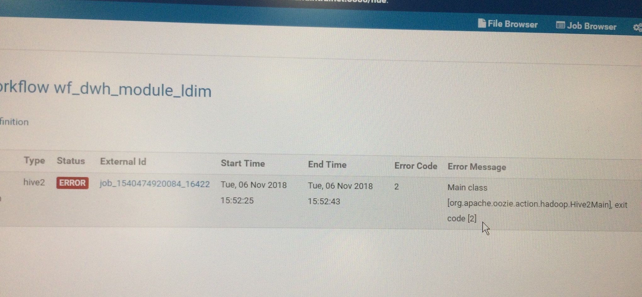 Error "Failing Oozie Launcher,Main Class [org.apac... - Cloudera Community - 82284