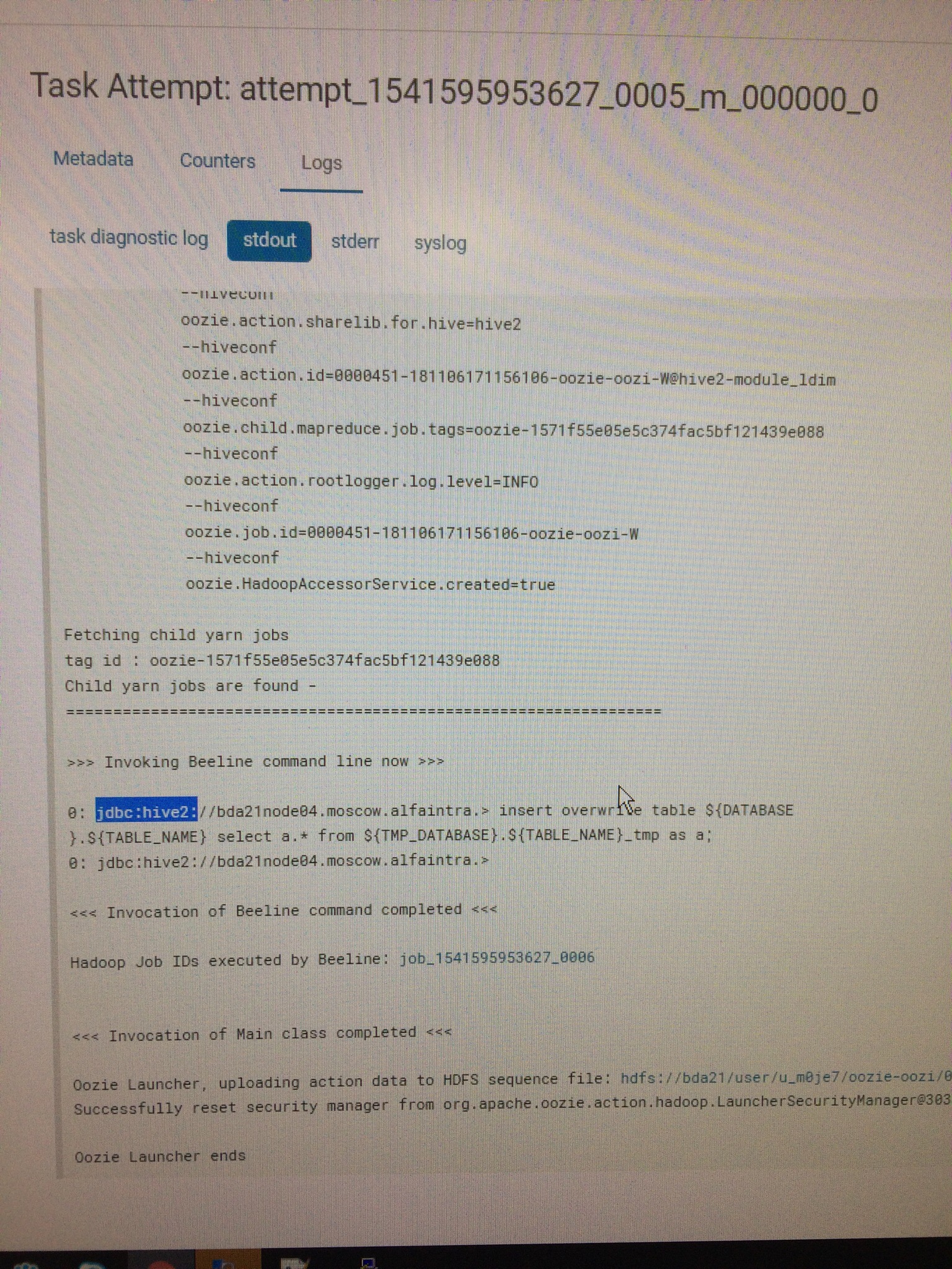 Error "Failing Oozie Launcher,Main Class [org.apac... - Cloudera Community - 82284