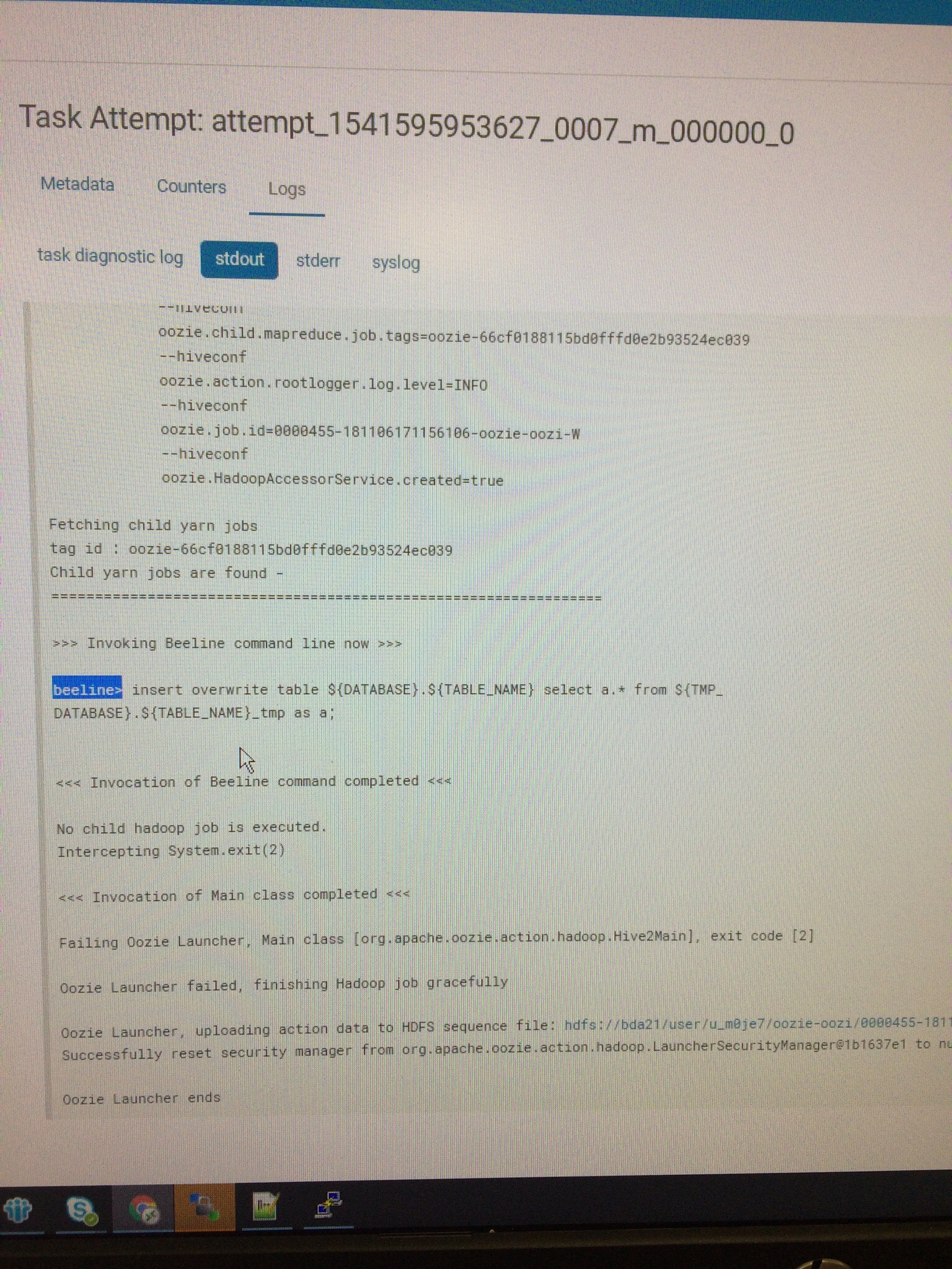 Error "Failing Oozie Launcher,Main Class [org.apac... - Cloudera Community - 82284